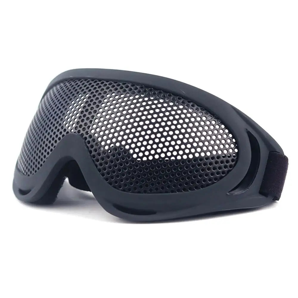 3X Steel Wire Mesh Goggles Eyes Protective Safe Glasses Delicate Outdo ...